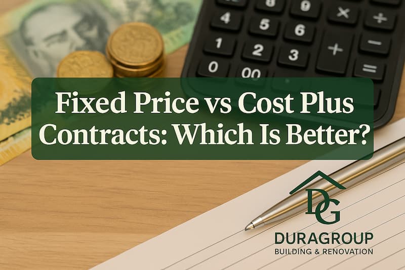 Cost Plus vs Fixed Price Builder Sydney: Which Is Better? - Dura Group ...